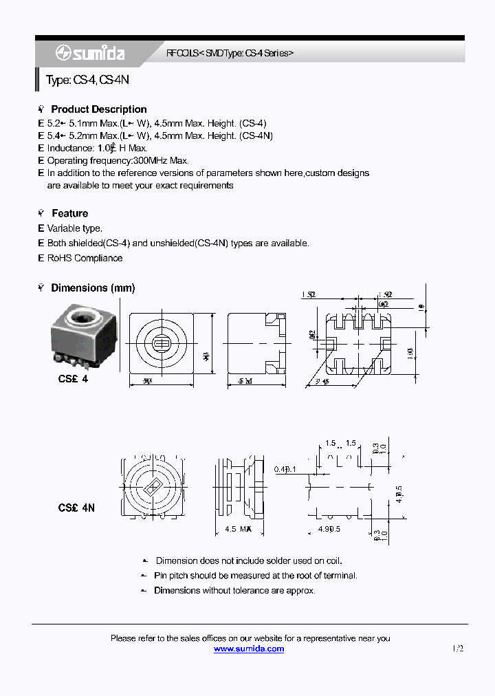 CS-4N_1228734.PDF Datasheet Download --- IC-ON-LINE