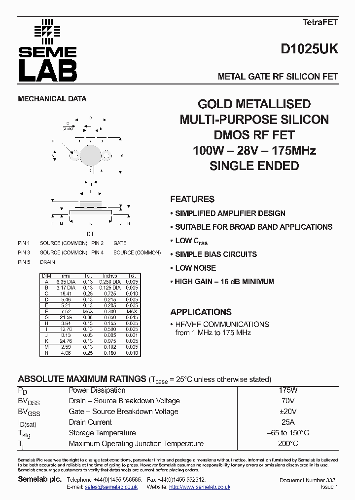 D1025UK_1230863.PDF Datasheet Download --- IC-ON-LINE