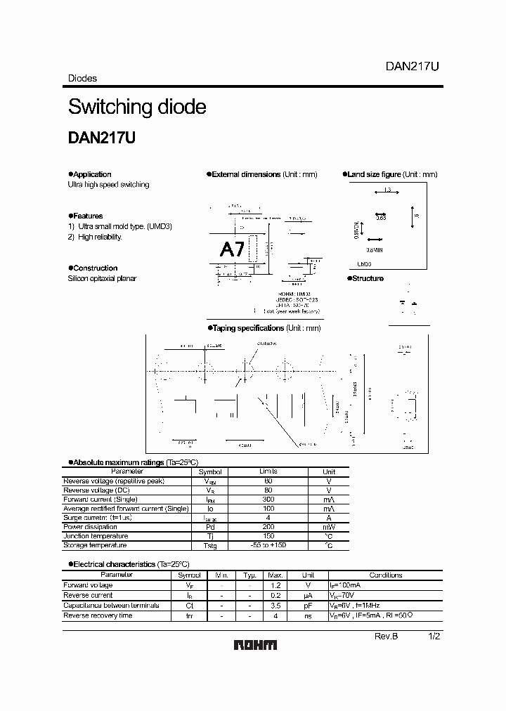 DAN217U_1231587.PDF Datasheet Download --- IC-ON-LINE