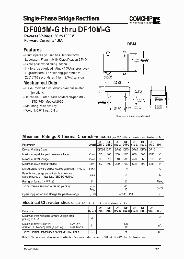 DF10M-G_1232215.PDF Datasheet Download --- IC-ON-LINE
