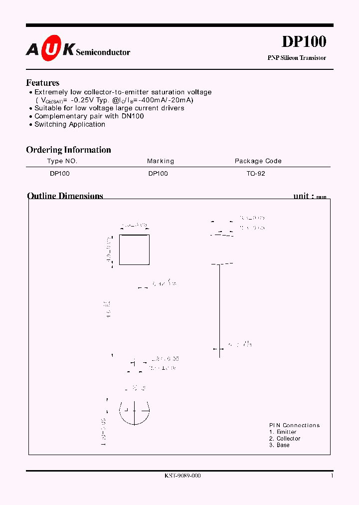 DP100_1083998.PDF Datasheet Download --- IC-ON-LINE