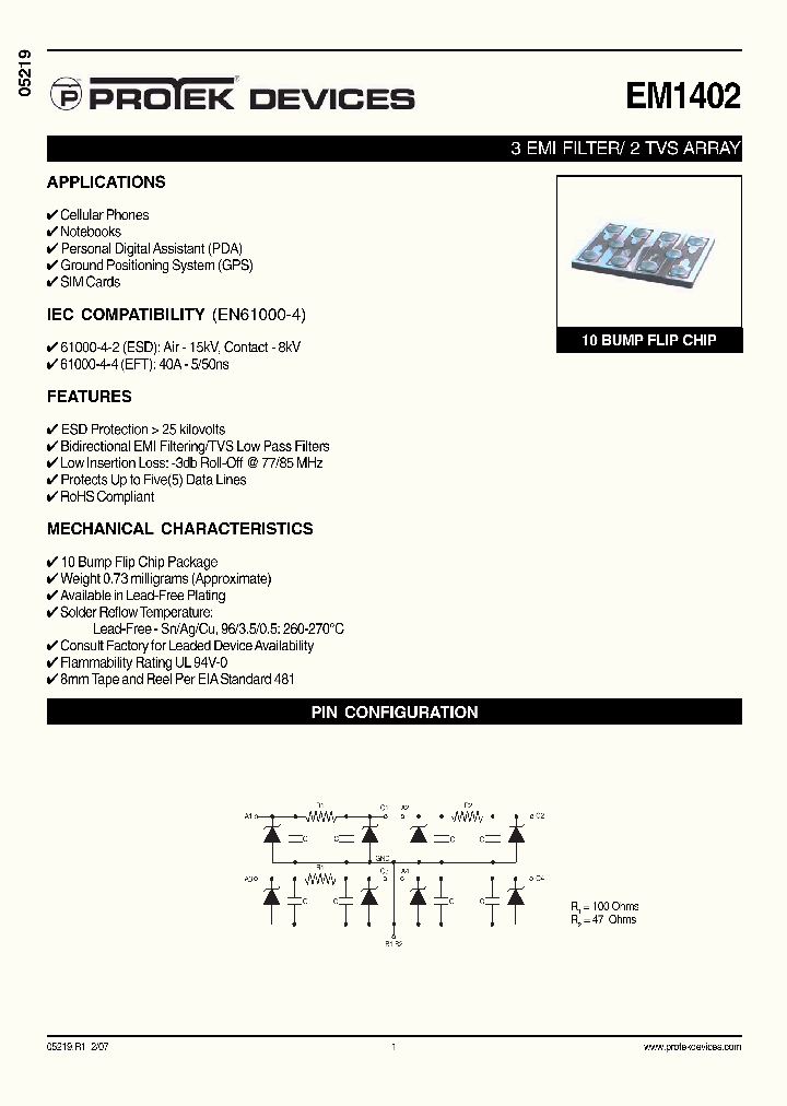 EM140207_1114414.PDF Datasheet Download --- IC-ON-LINE