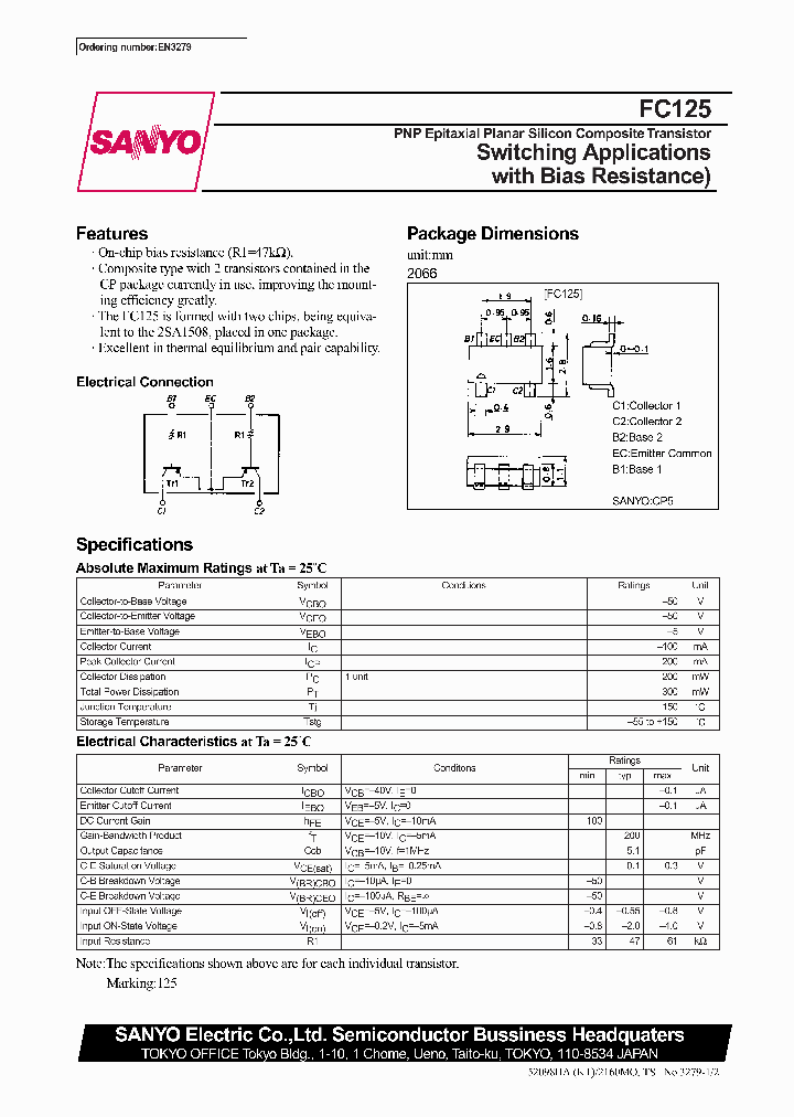 FC125_1238994.PDF Datasheet Download --- IC-ON-LINE