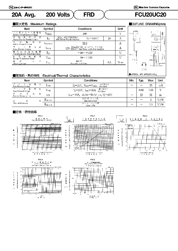 FCU20UC20_1239126.PDF Datasheet Download --- IC-ON-LINE