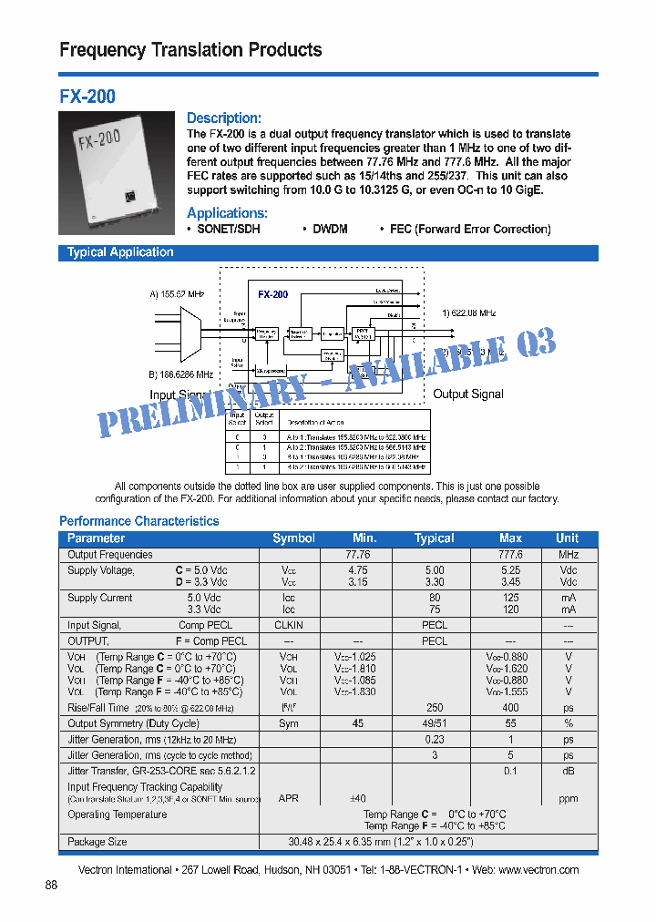 FX-200-DFF_1243454.PDF Datasheet Download --- IC-ON-LINE