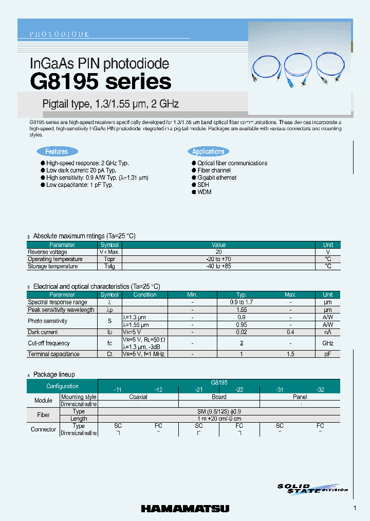G8195_1244010.PDF Datasheet Download --- IC-ON-LINE