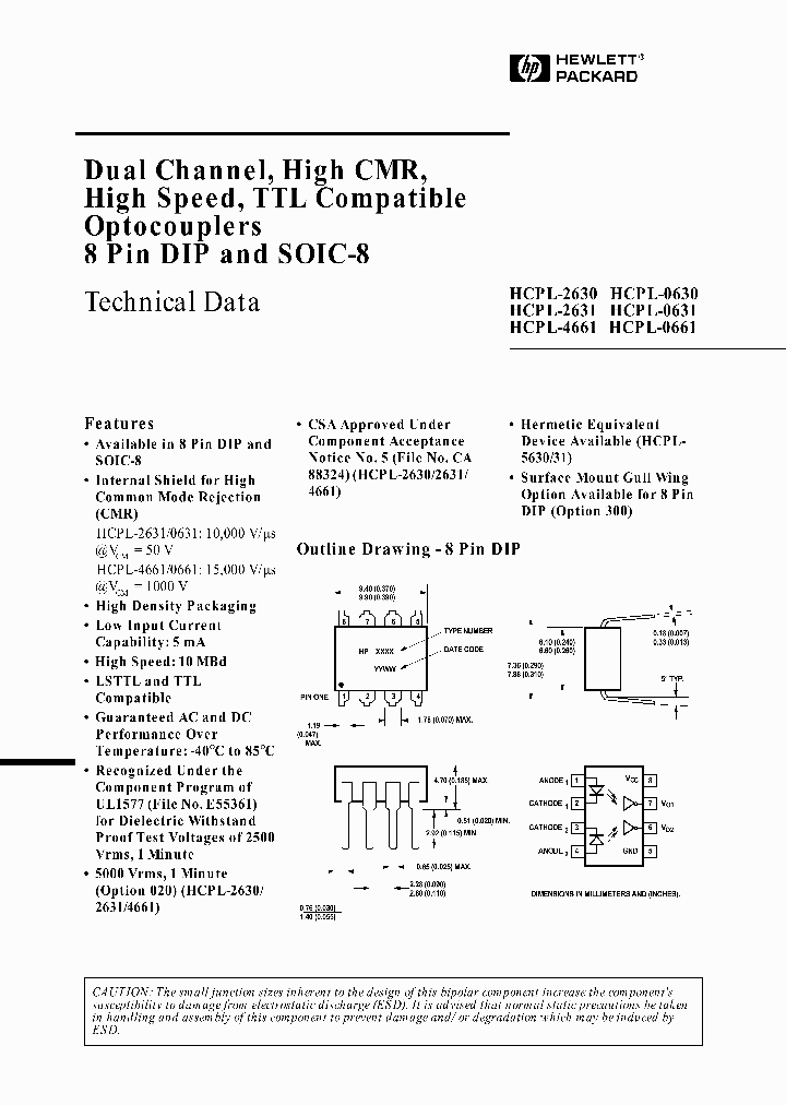 HCPL-4661_1247773.PDF Datasheet Download --- IC-ON-LINE