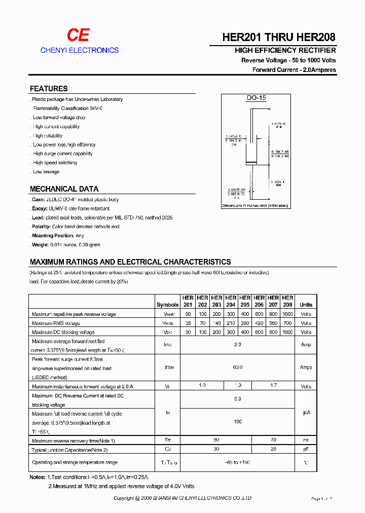HER204_1057365.PDF Datasheet Download --- IC-ON-LINE
