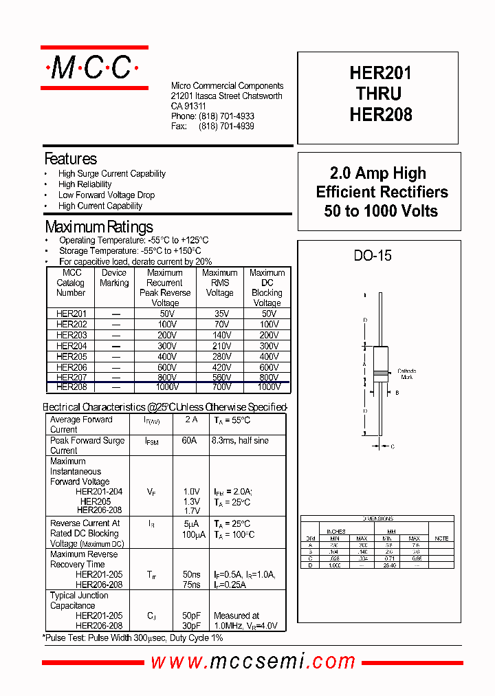 HER204_1057355.PDF Datasheet Download --- IC-ON-LINE