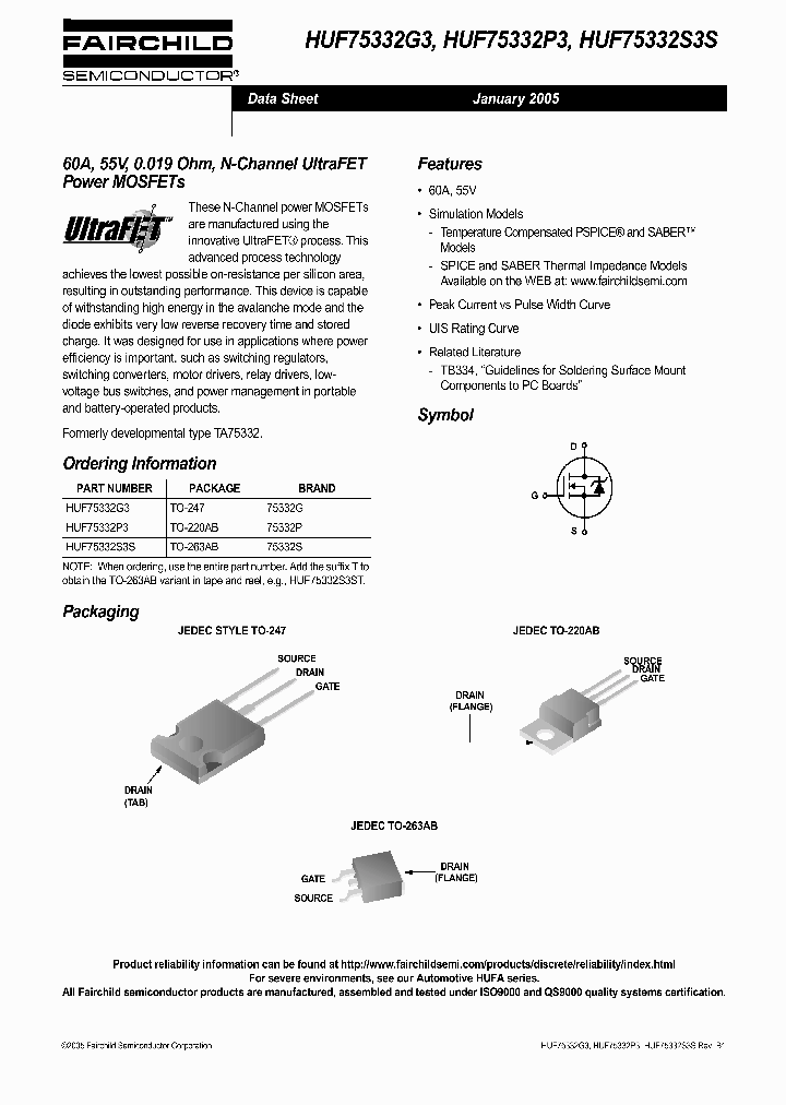 HUF75332G305_703944.PDF Datasheet Download --- IC-ON-LINE