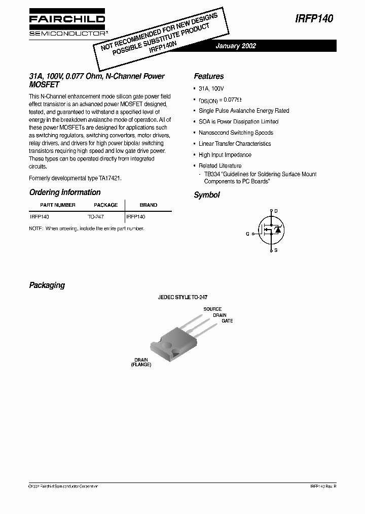 IRFP140_1149715.PDF Datasheet Download --- IC-ON-LINE