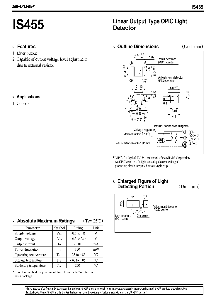 IS455_1257163.PDF Datasheet Download --- IC-ON-LINE