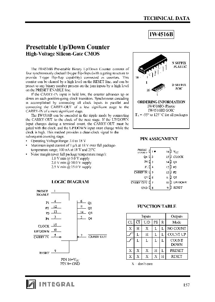 IW4516BN_1257928.PDF Datasheet Download --- IC-ON-LINE