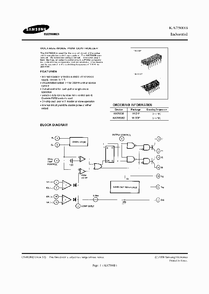 KA7500BD_1259614.PDF Datasheet Download --- IC-ON-LINE