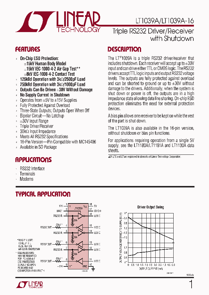 LTC485_1268299.PDF Datasheet Download --- IC-ON-LINE