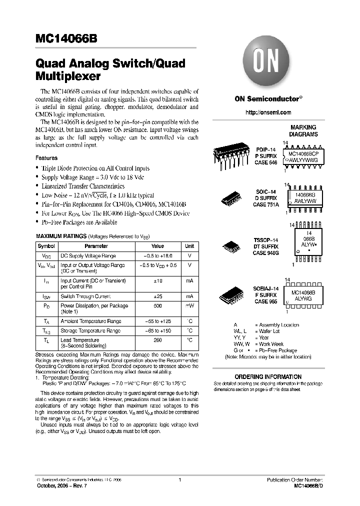 MC14066B06_754075.PDF Datasheet Download --- IC-ON-LINE