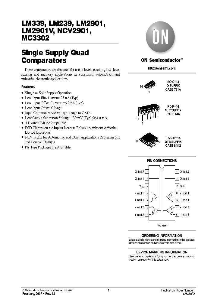 LM2901_712881.PDF Datasheet Download --- IC-ON-LINE