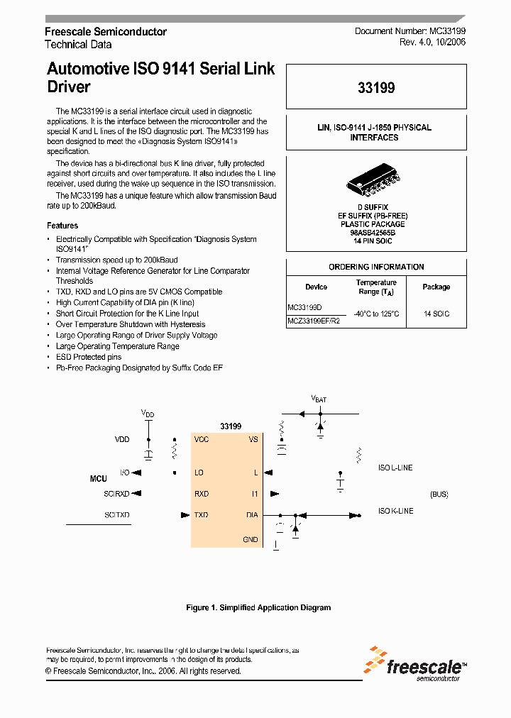 MC33199D_860597.PDF Datasheet Download --- IC-ON-LINE