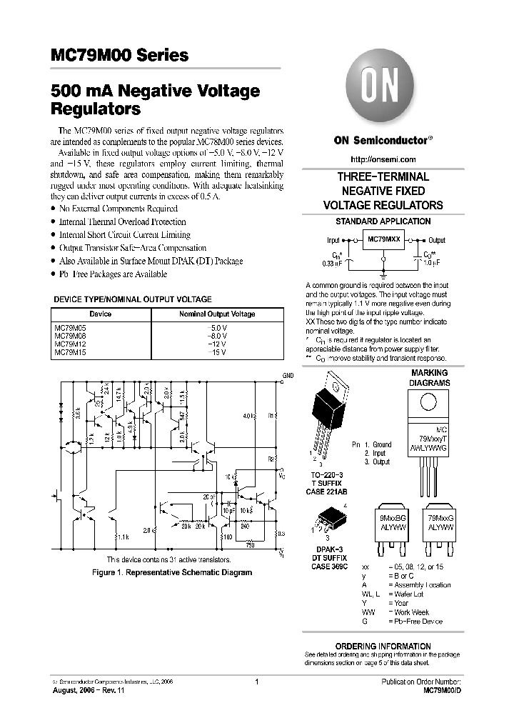 MC79M00_750604.PDF Datasheet Download --- IC-ON-LINE