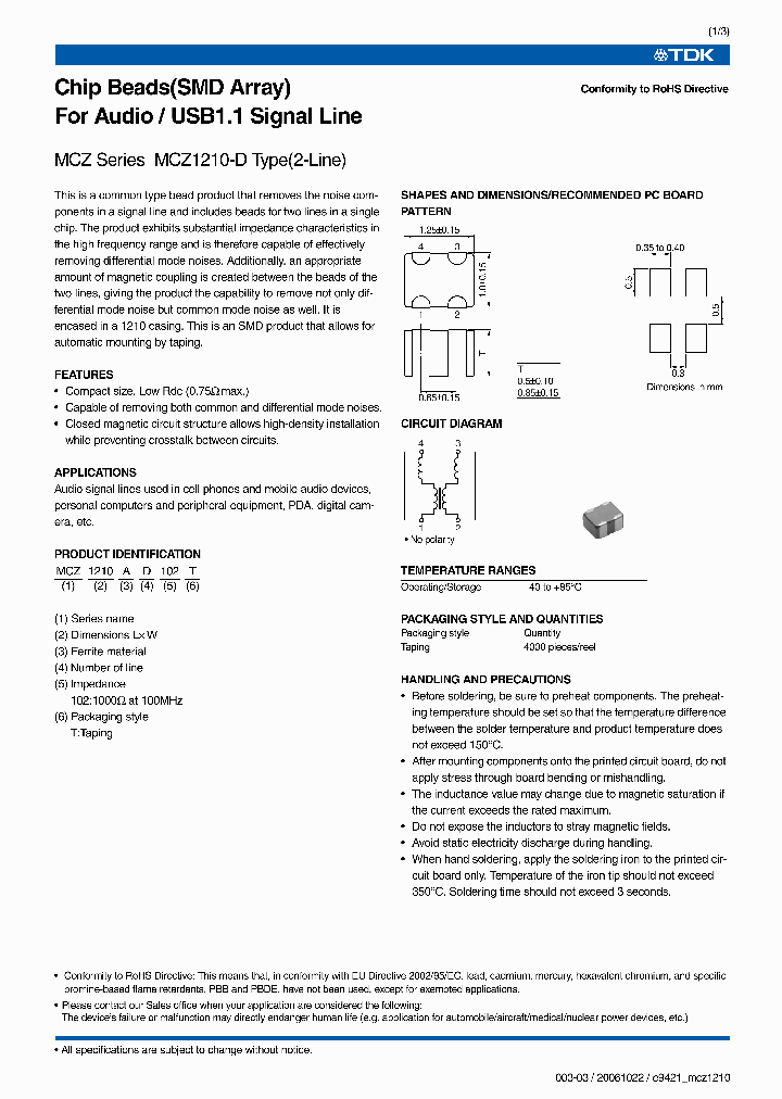 MCZ1210AD900T002_1278142.PDF Datasheet Download --- IC-ON-LINE