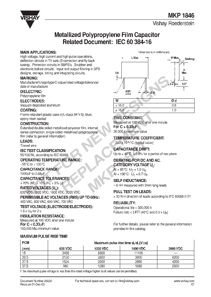 MKP1846_1280193.PDF Datasheet Download --- IC-ON-LINE