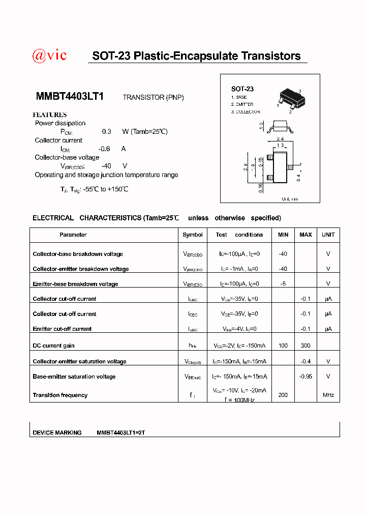 MMBT4403LT1_1160877.PDF Datasheet Download --- IC-ON-LINE