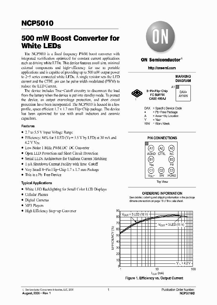 NCP501006_1287821.PDF Datasheet Download --- IC-ON-LINE
