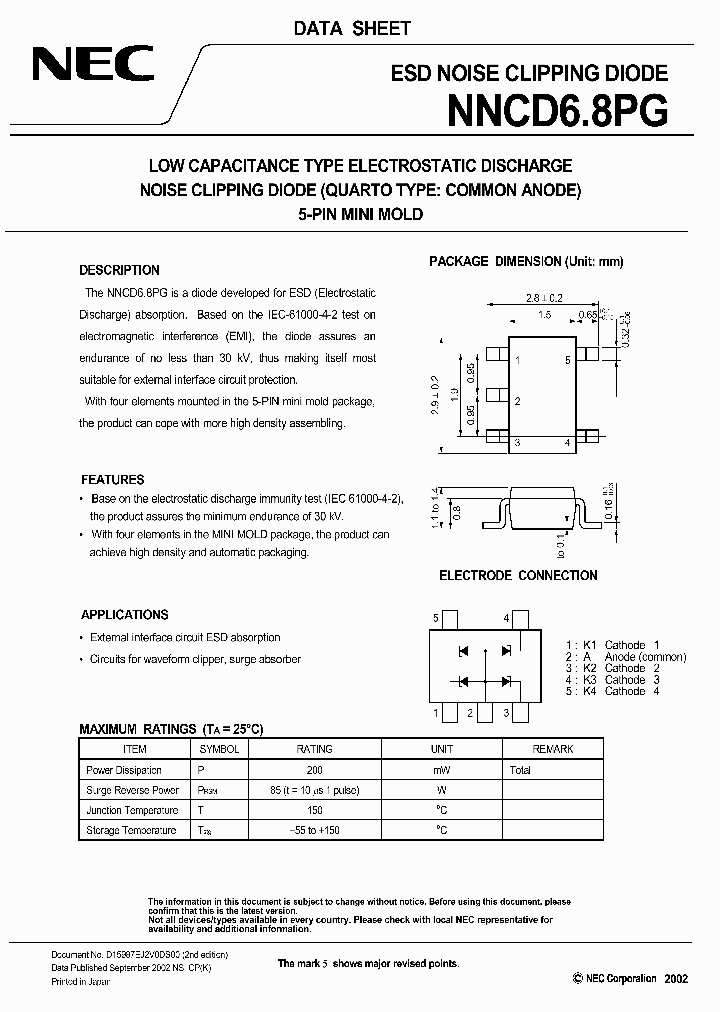 NNCD68PG_1289560.PDF Datasheet Download --- IC-ON-LINE