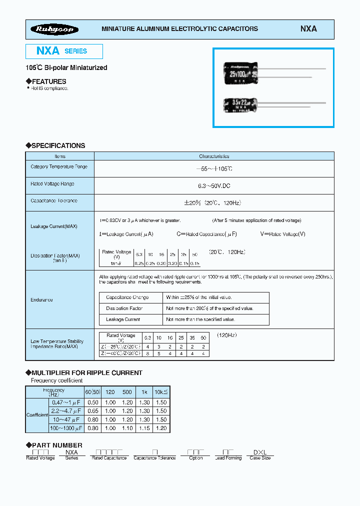 NXA_1291727.PDF Datasheet Download --- IC-ON-LINE