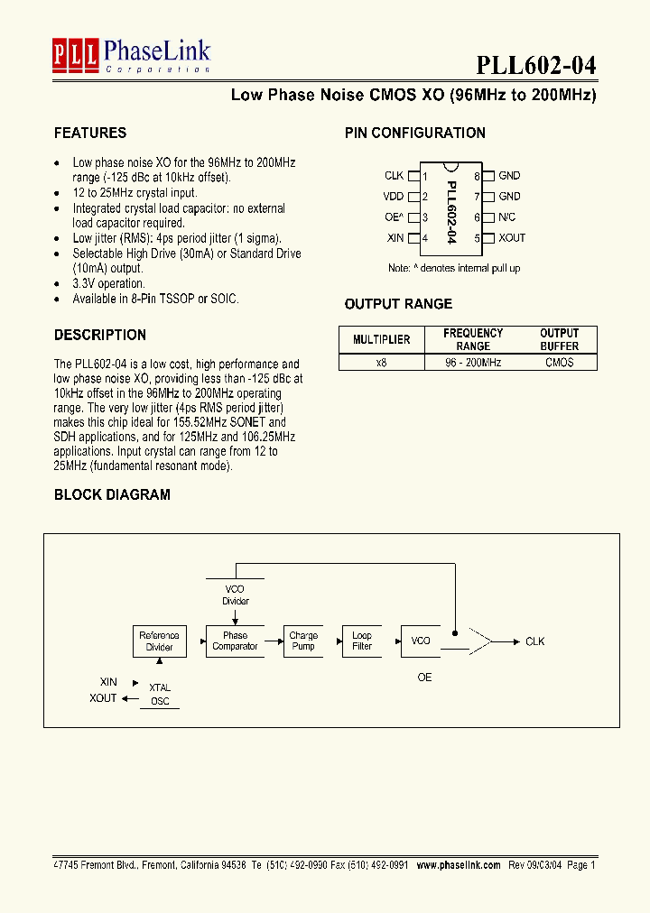 P602-04SC_1293062.PDF Datasheet Download --- IC-ON-LINE