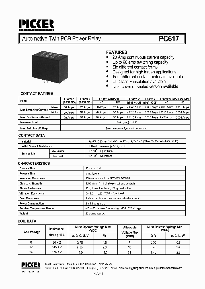 PC617_1083197.PDF Datasheet Download --- IC-ON-LINE