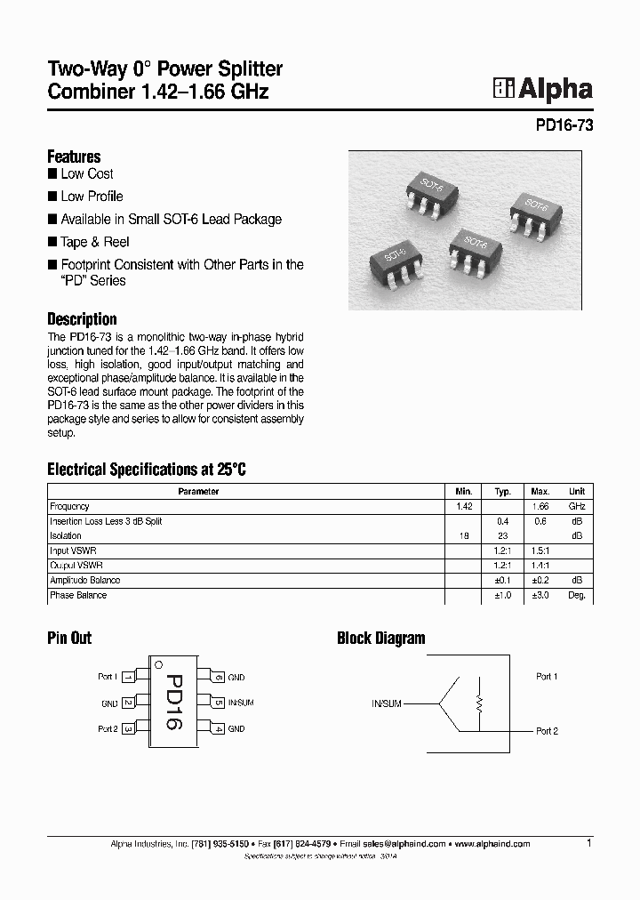 PD16-73_1294581.PDF Datasheet Download --- IC-ON-LINE