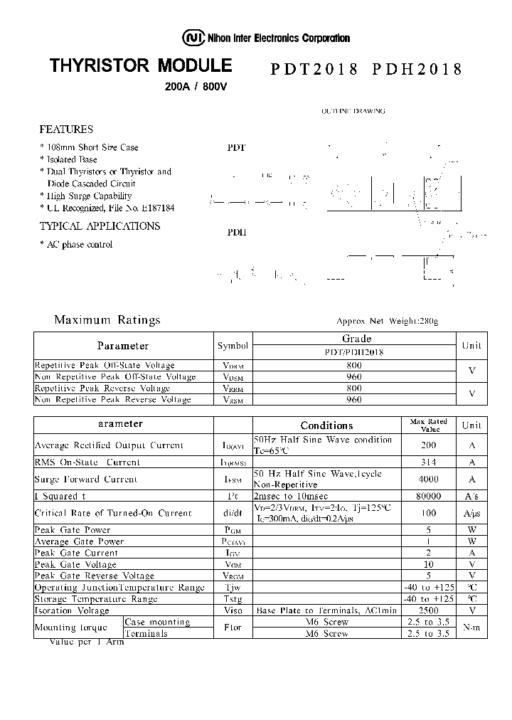 PDT2018_1156336.PDF Datasheet Download --- IC-ON-LINE
