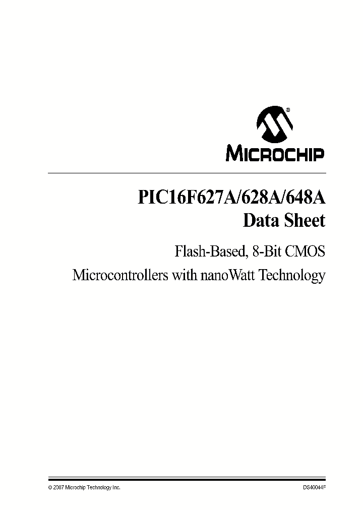 Pic16f Eml 1082923 Pdf Datasheet Download Ic On Line
