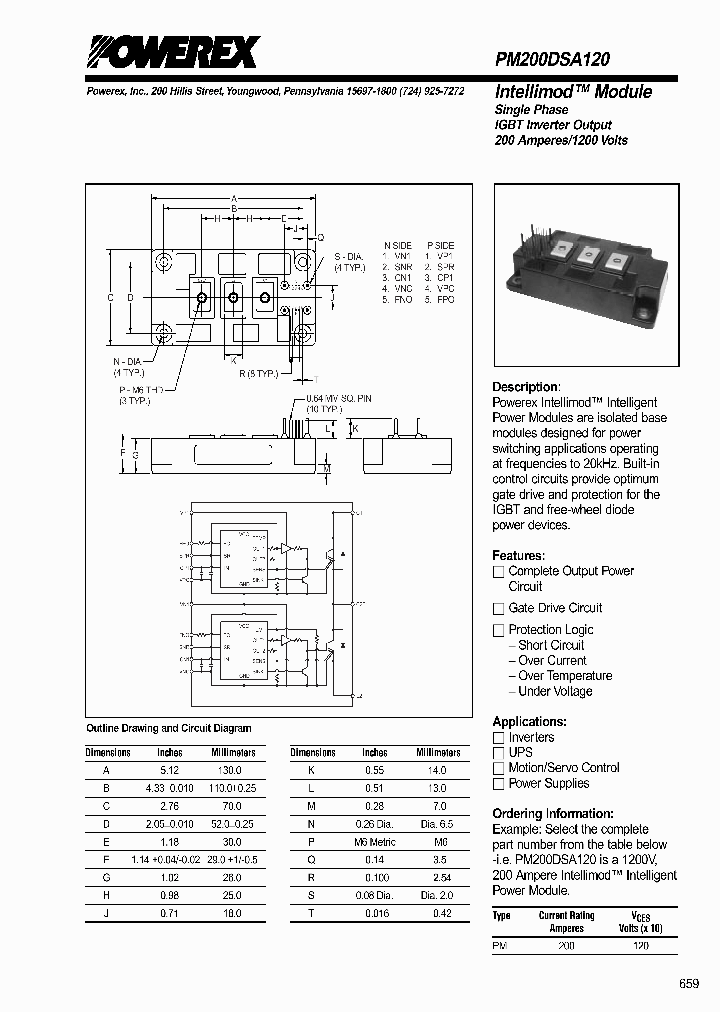 PM200DSA120_1169679.PDF Datasheet Download --- IC-ON-LINE