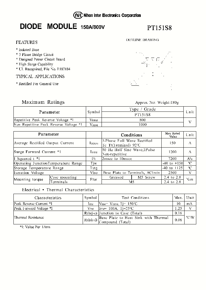 PT151S8_1056670.PDF Datasheet Download --- IC-ON-LINE