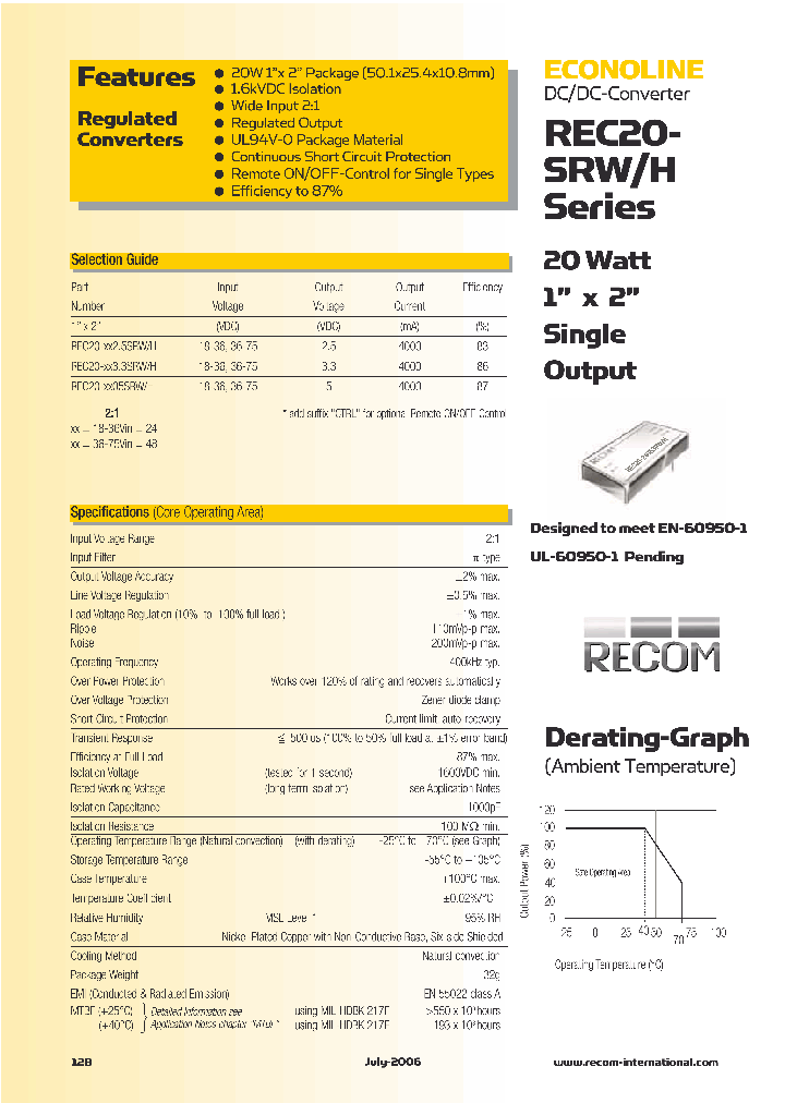 REC20-4825SRW_745264.PDF Datasheet Download --- IC-ON-LINE