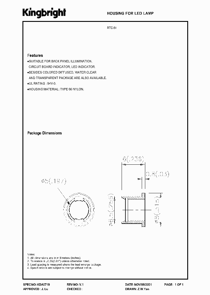 RTC-51_1111628.PDF Datasheet Download --- IC-ON-LINE