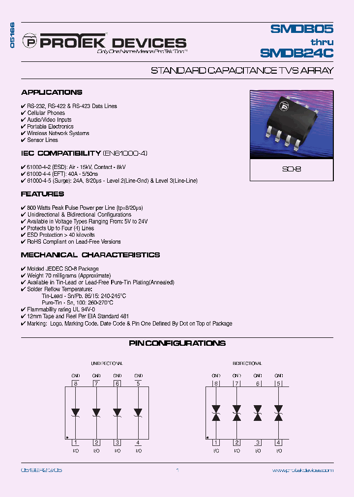 SMDB24C_1311303.PDF Datasheet Download --- IC-ON-LINE