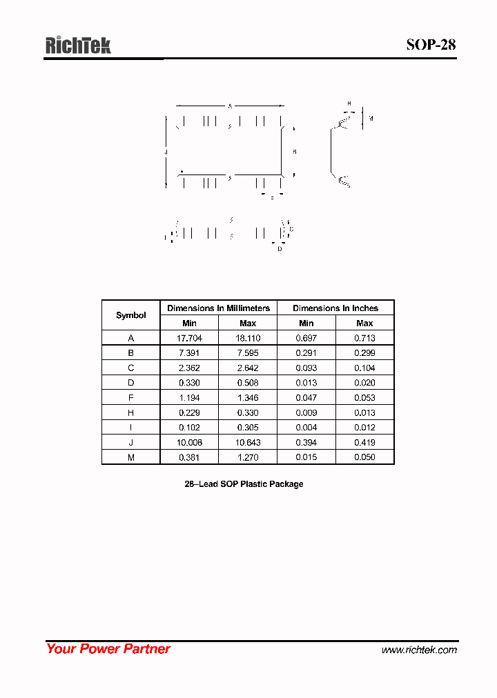SOP-28_1314652.PDF Datasheet Download --- IC-ON-LINE