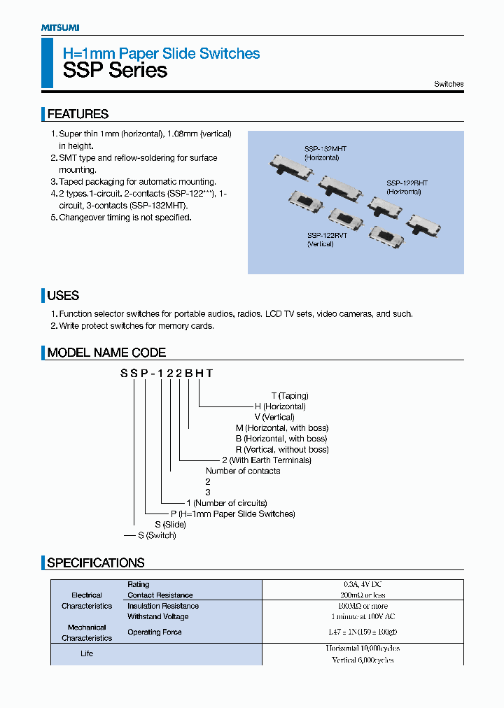 SSP-132MHT_1316853.PDF Datasheet Download --- IC-ON-LINE