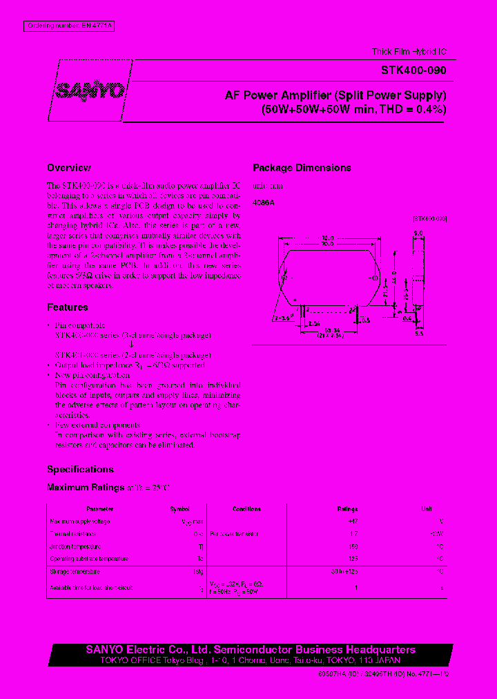 STK401-140_1318454.PDF Datasheet Download --- IC-ON-LINE