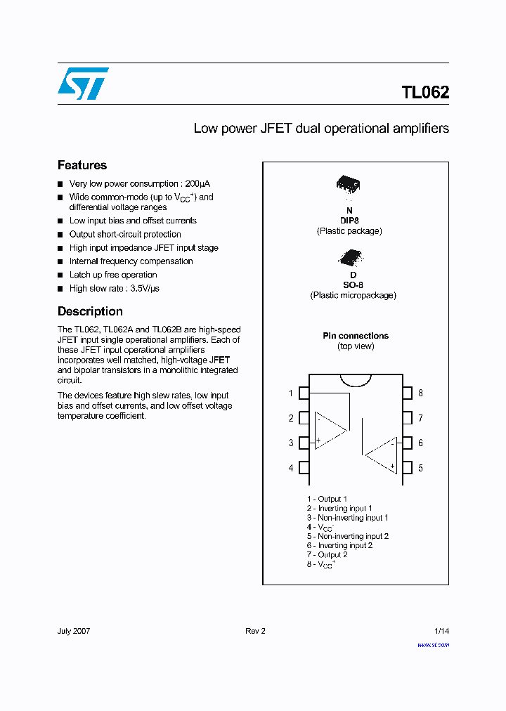 TL06207_1325667.PDF Datasheet Download --- IC-ON-LINE