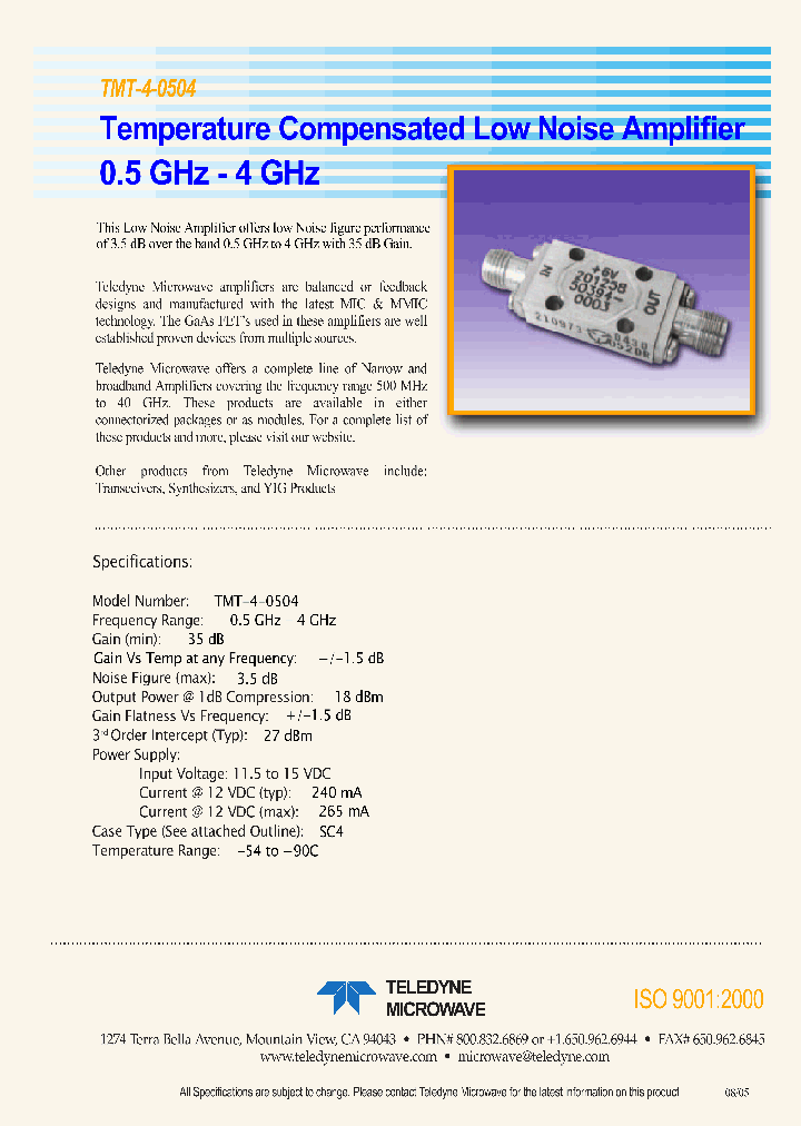 TMT-4-0504_1327454.PDF Datasheet Download --- IC-ON-LINE