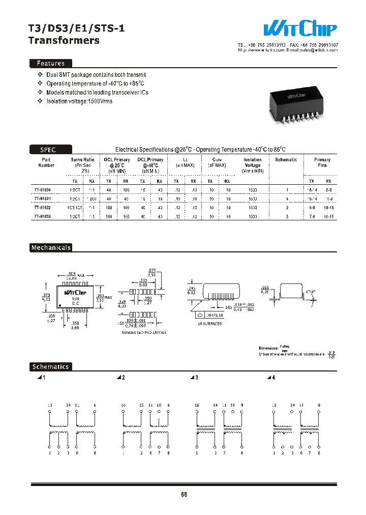 TT-81633_1329775.PDF Datasheet Download --- IC-ON-LINE