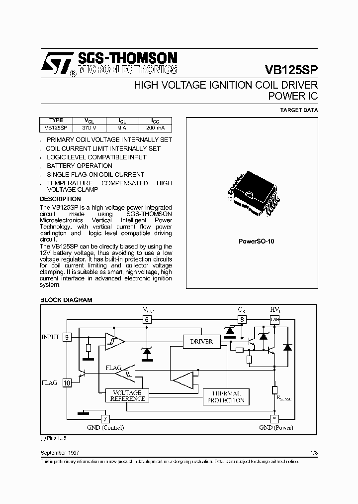 VB125SP_1334136.PDF Datasheet Download --- IC-ON-LINE