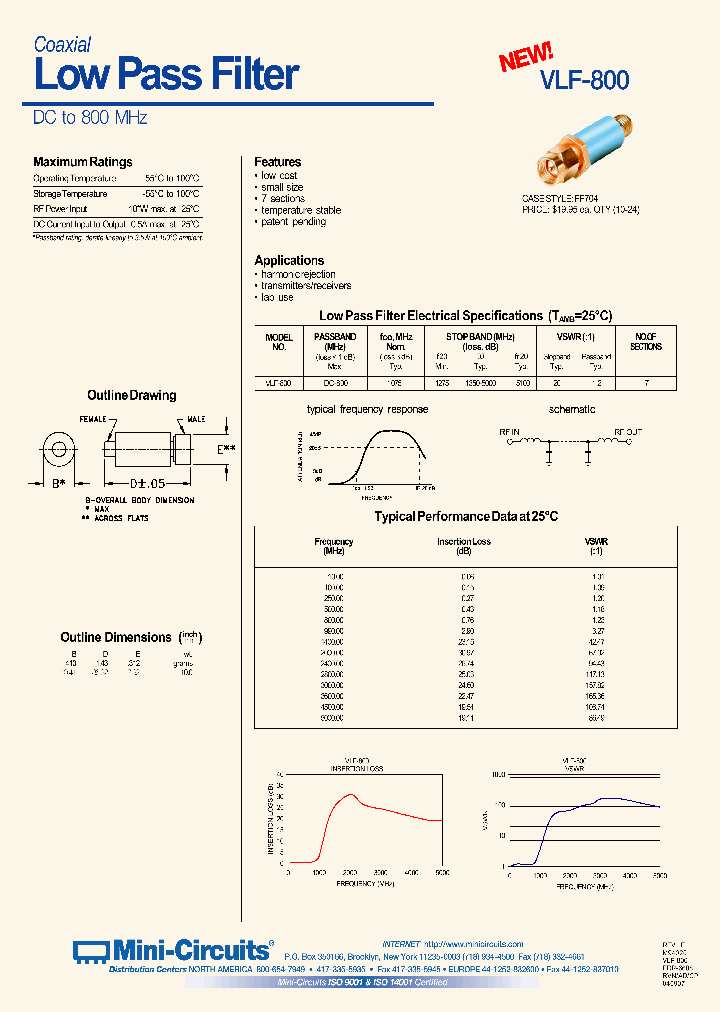 VLF-800_1334514.PDF Datasheet Download --- IC-ON-LINE