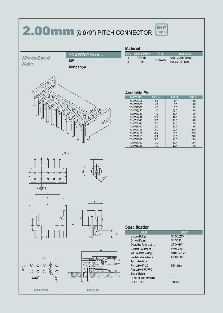 YDAW200-04_1168174.PDF Datasheet Download --- IC-ON-LINE