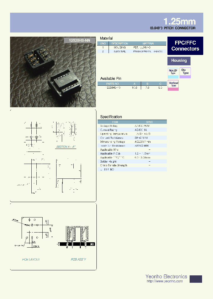 12520HS-10_4138284.PDF Datasheet Download --- IC-ON-LINE