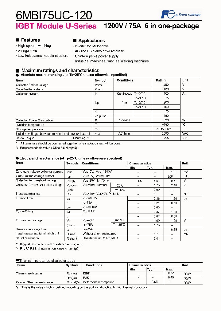 6MBI75UC-120_4132579.PDF Datasheet Download --- IC-ON-LINE